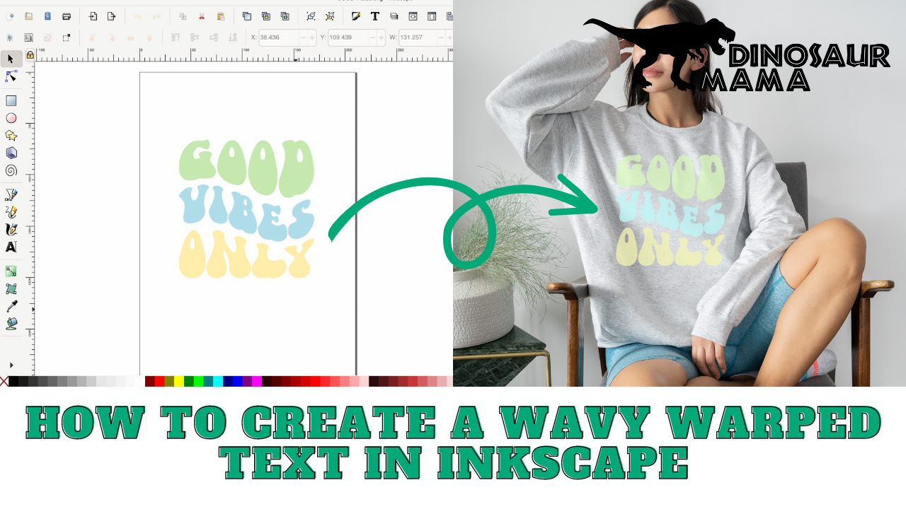 Inkscape Tutorial: Warped Text for Cricut Design Space